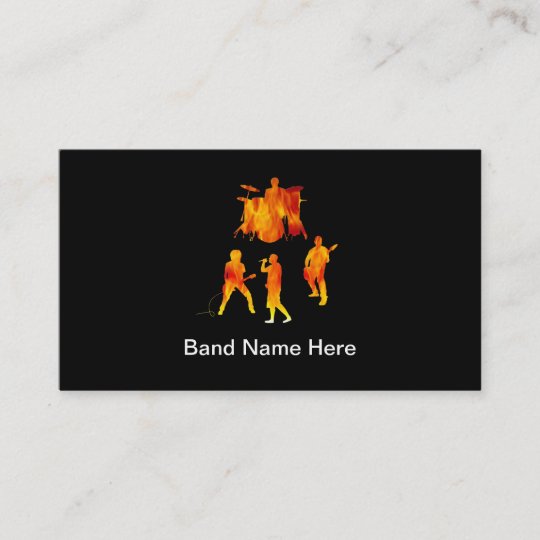 Simple Rock Band Business Cards | Zazzle.com