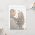 Simple romantic script photo engagement party invitation | Zazzle