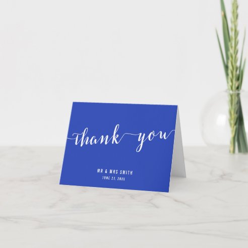 410+ Royal Blue Thank You Cards | Zazzle