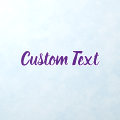 Simple Royal Purple Script Text Template Wall Decal | Zazzle