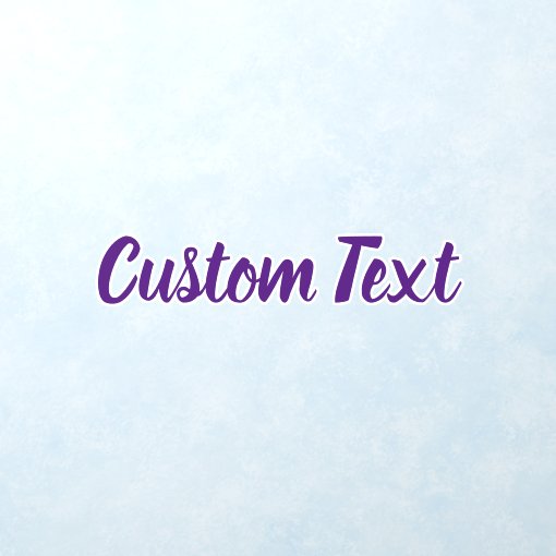 Simple Royal Purple Script Text Template Wall Decal | Zazzle