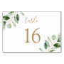 Simple Rustic Eucalyptus Greenery Wedding Table Number | Zazzle