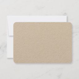 Simple Rustic Kraft Paper RSVP Cards | Zazzle