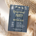 Simple Rustic Lantern Arch Photo Retirement Party Invitation | Zazzle