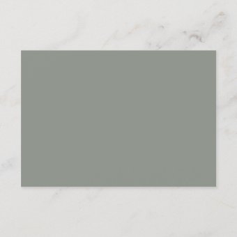 Simple Sage Green and White Modern Calligraphy Enclosure Card | Zazzle
