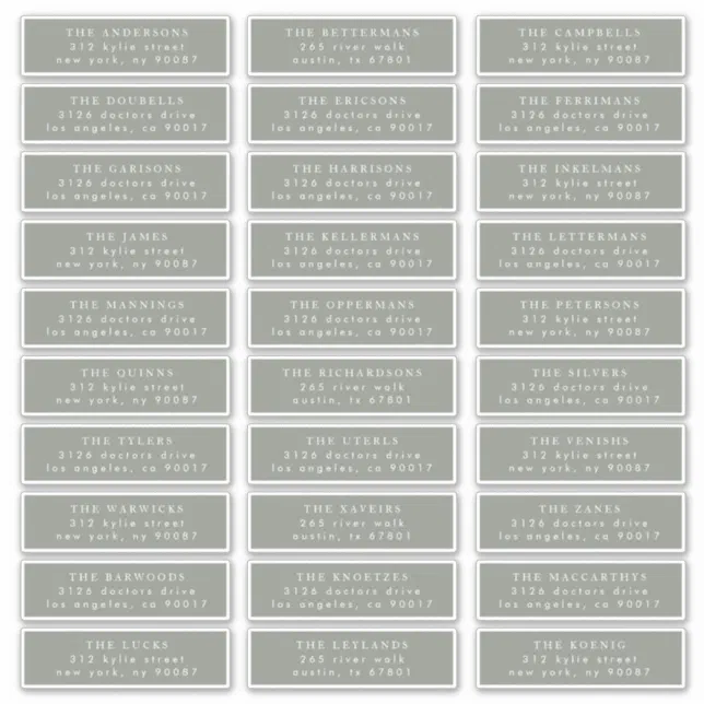 Simple Sage Green and White Modern Calligraphy Sticker | Zazzle