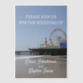 Simple Santa Monica Pier Ferris Wheel Invitation | Zazzle