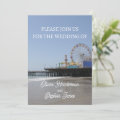 Simple Santa Monica Pier Ferris Wheel Invitation | Zazzle