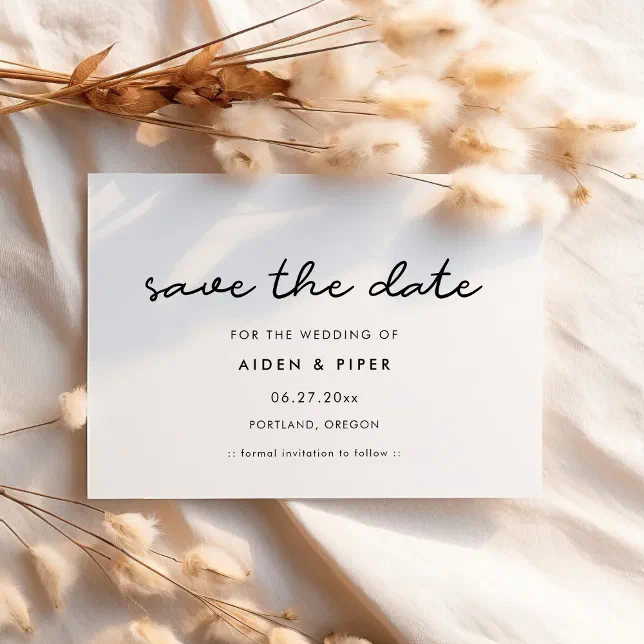 Simple Save the date invitation | Zazzle