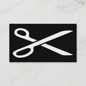 simple scissors business card | Zazzle