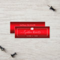 Simple Script Graduation Modern Red Gradient Calling Card | Zazzle