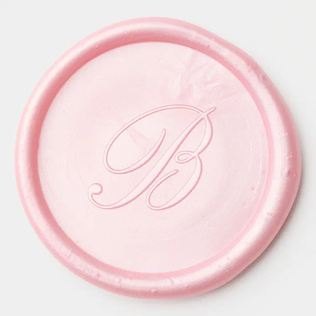 Simple Script Joint Initial Monogram Wedding Wax Seal Sticker | Zazzle