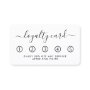 Simple Script Loyalty Card - Black & White | Zazzle