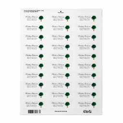 Simple Script Nature Forest Tree Label | Zazzle