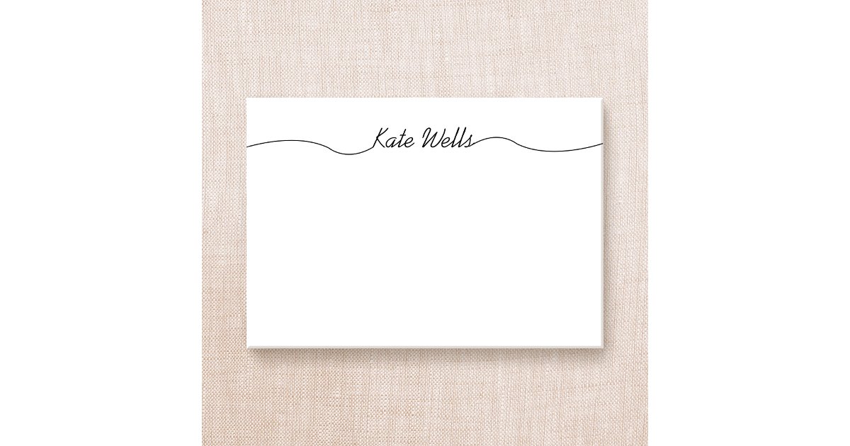 Simple Script Personalized Name Post-it Notes | Zazzle