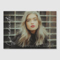 Simple Script Photo Graduation Announcement | Zazzle