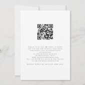Simple Script QR Code Wedding Invitation | Zazzle