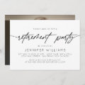 Simple Script Retirement Party Horizontal Photo Invitation | Zazzle