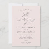 Simple Script Wedding Invitation | Zazzle