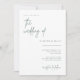 Simple Script Wedding Invitation Announcement Card | Zazzle
