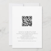 Simple Script With Guest Names QR Code Wedding Invitation | Zazzle