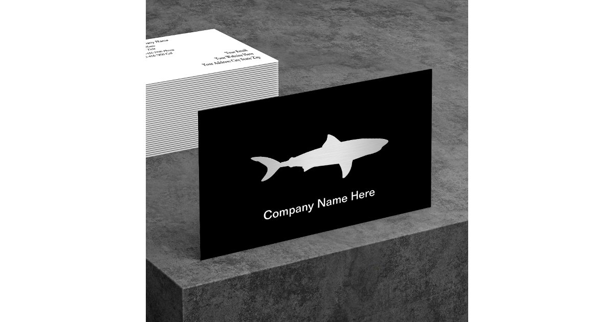 Simple Shark Business Cards | Zazzle
