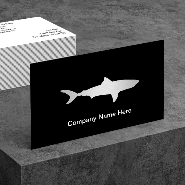 Simple Shark Business Cards | Zazzle