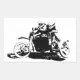 Simple Sidecarcross Design Rectangular Sticker | Zazzle
