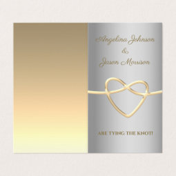 Simple Silver and Gold Photo Wedding Invitation | Zazzle