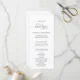 Simple Silver Foil Calligraphy Wedding Program | Zazzle