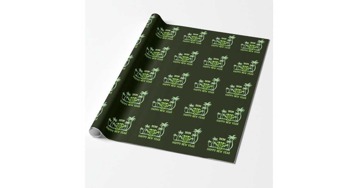 SIMPLE SMART GIFT NEW YEAR 2024 WRAPPING PAPER | Zazzle