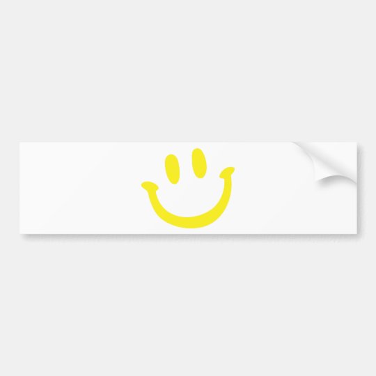 Simple Smile Bumper Sticker | Zazzle.com