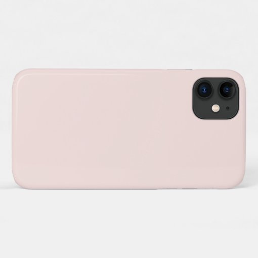 Simple Solid Blush Pink Case-Mate iPhone Case | Zazzle