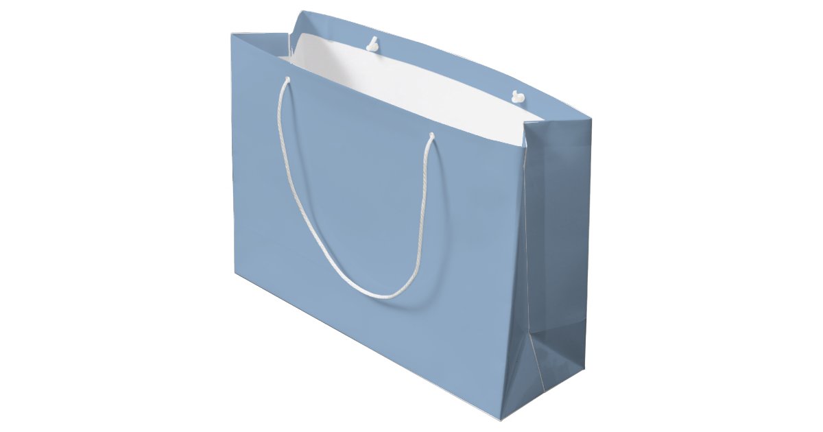 Simple Solid Color Baby Blue Large Gift Bag | Zazzle