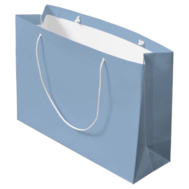 Simple Solid Color Baby Blue Large Gift Bag | Zazzle