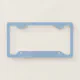 Simple Solid Color Baby Blue License Plate Frame | Zazzle