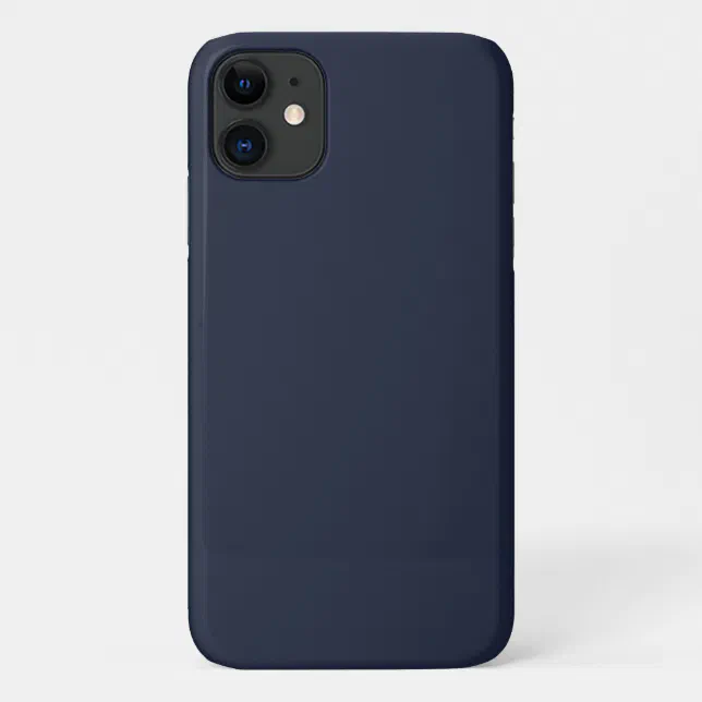 Simple Solid Navy Blue Case-Mate iPhone Case | Zazzle