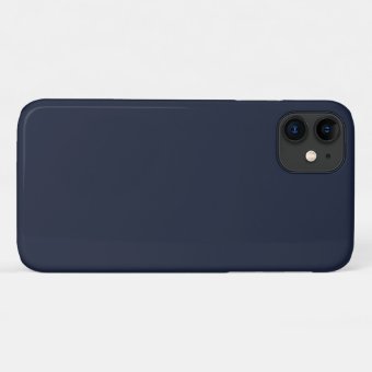 Simple Solid Navy Blue Case-Mate iPhone Case | Zazzle