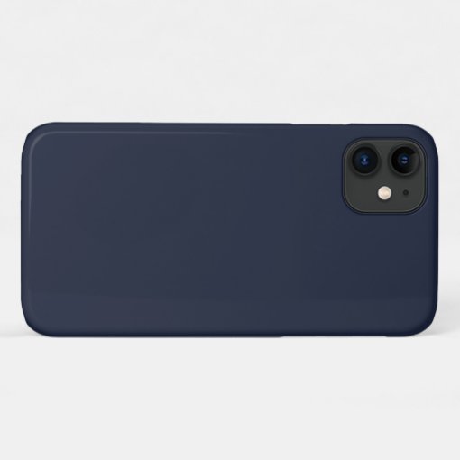 Simple Solid Navy Blue Case-Mate iPhone Case | Zazzle