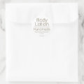 Simple Sophisticated Body Lotion Business Hobby Classic Round Sticker ...