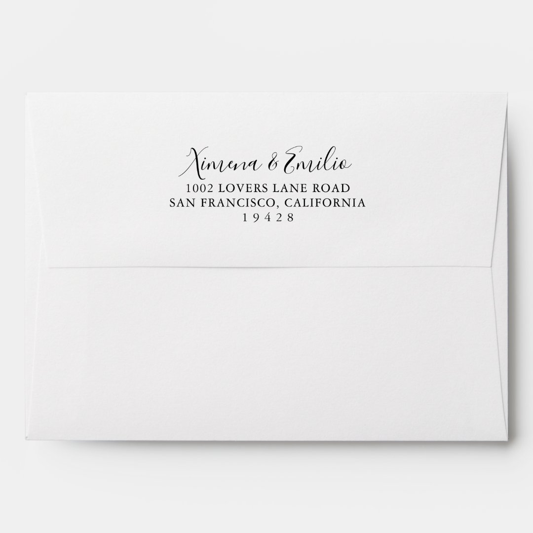 Simple Spanish Wedding Invitation Envelope | Zazzle