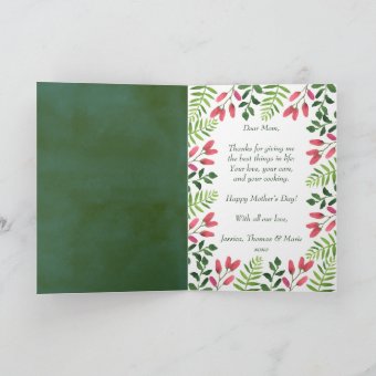 Simple Spring Blossom Photo Mother's Day Card | Zazzle