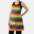 Simple Stripe Rainbow - Pride Flag Colors Apron | Zazzle