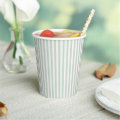 Simple Stripes - Muted Sage Paper Cups | Zazzle