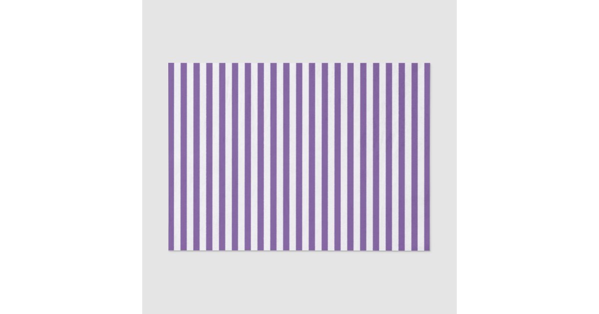 Simple Stripes Pattern Purple/White Geometric I Tissue Paper | Zazzle