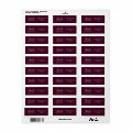 Simple Stylish Dark Red Modern Cursive Label | Zazzle