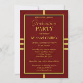 Simple Stylish Gold Border Invitation | Zazzle