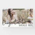 Simple Stylish Modern Congratulations Graduation Banner | Zazzle
