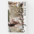 Simple Stylish Modern Congratulations Graduation Banner | Zazzle