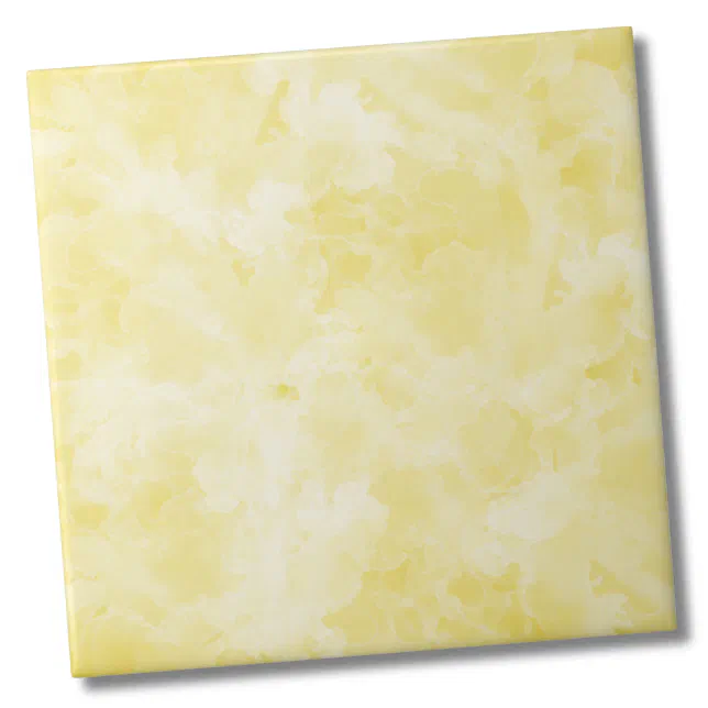 Simple Stylish Yellow Ceramic Tile | Zazzle